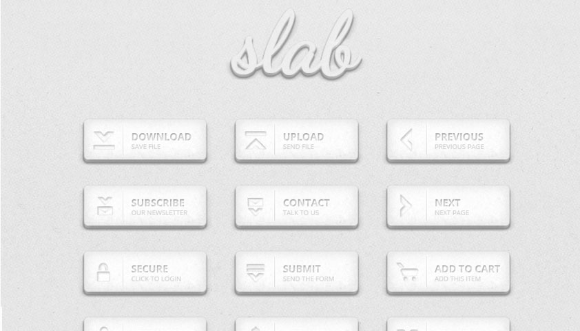 Free download: Slab concrete buttons