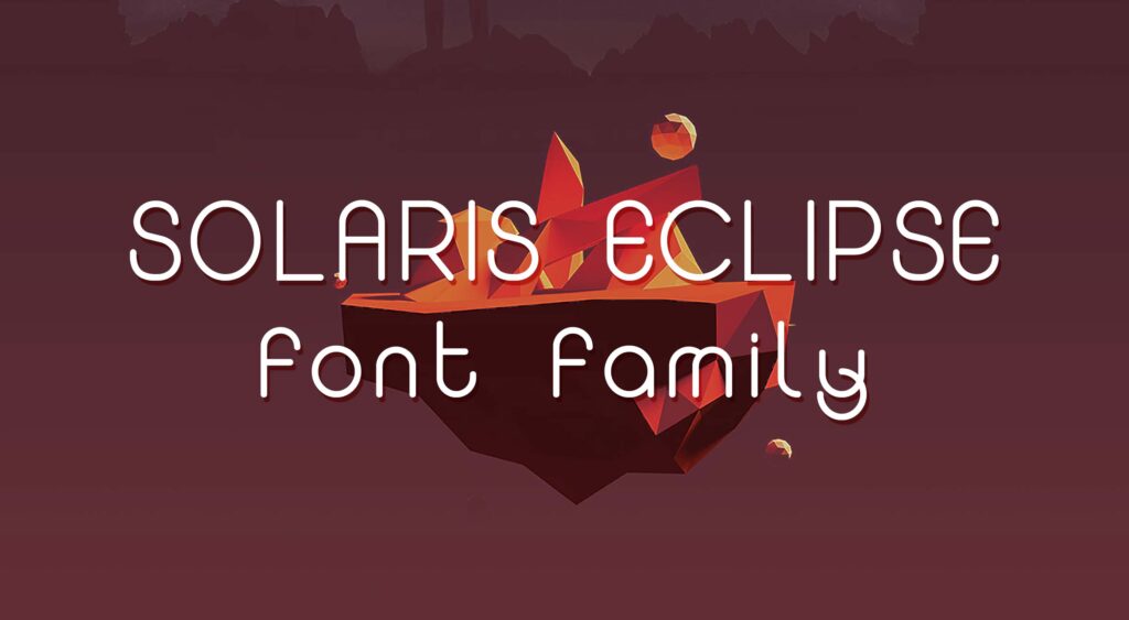Free download: Solaris Eclipse font family