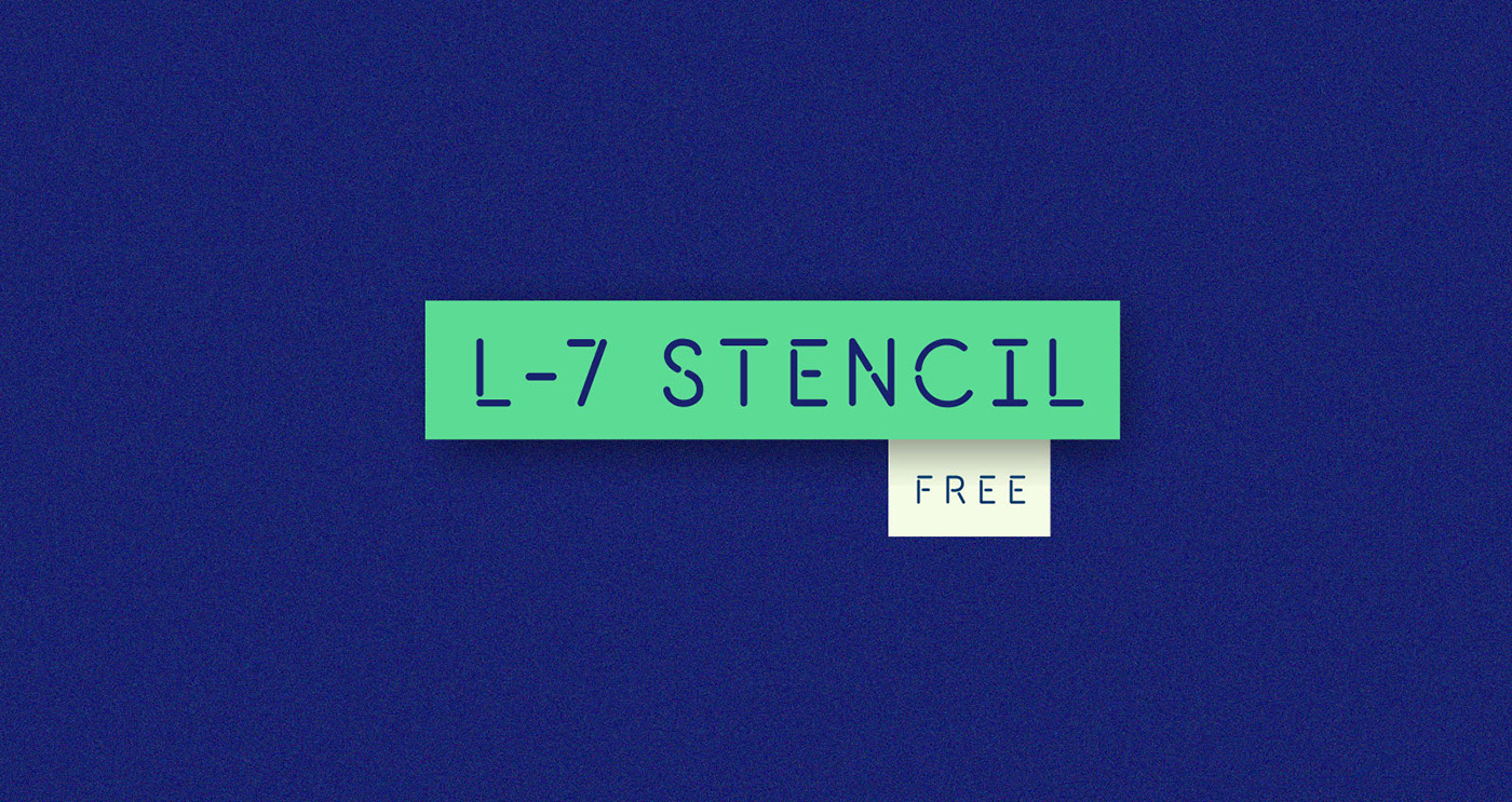 Free Download: L-7 Stencil Typeface | Web Designer Depot