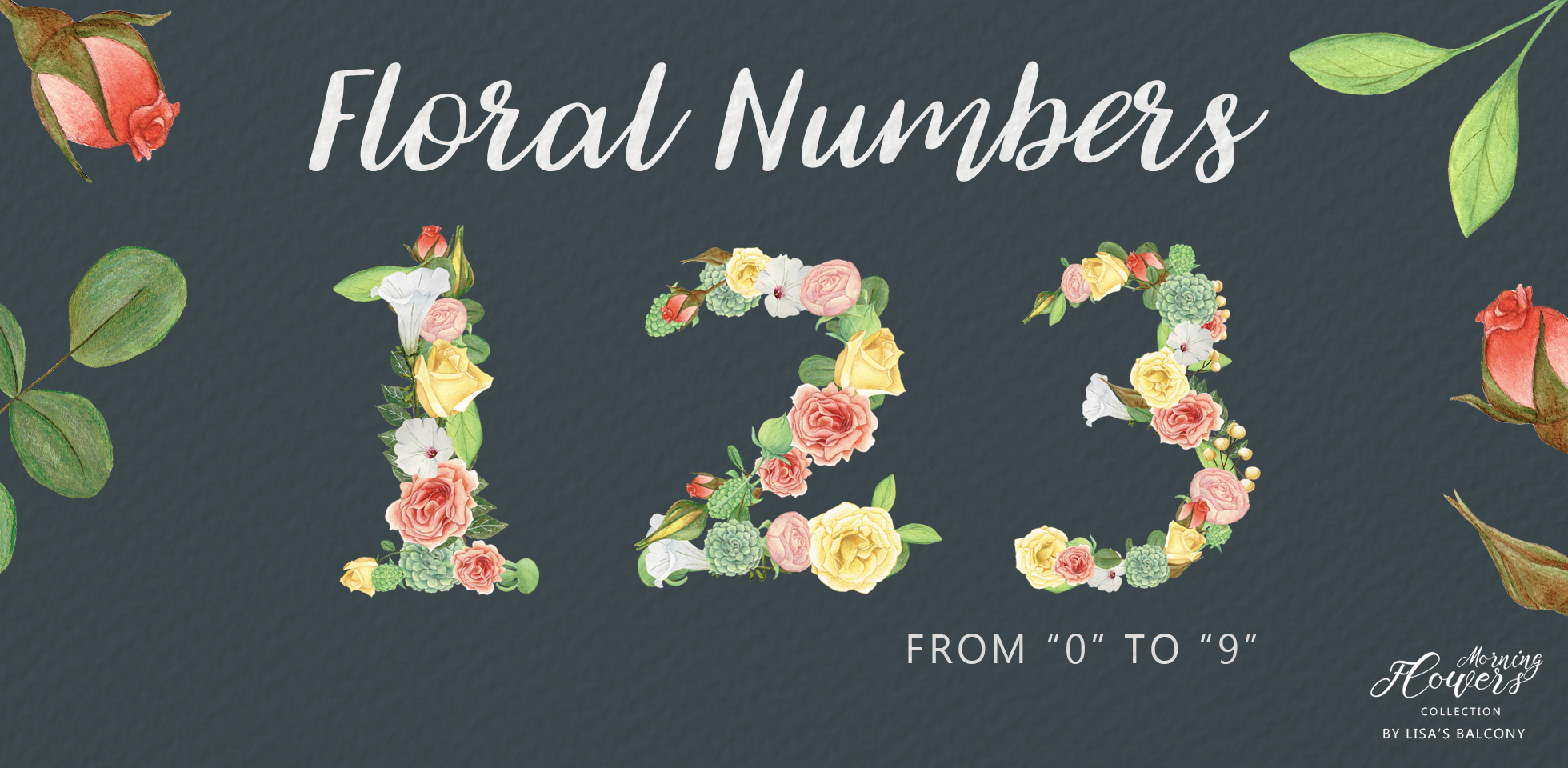 Free Download: Floral Numbers
