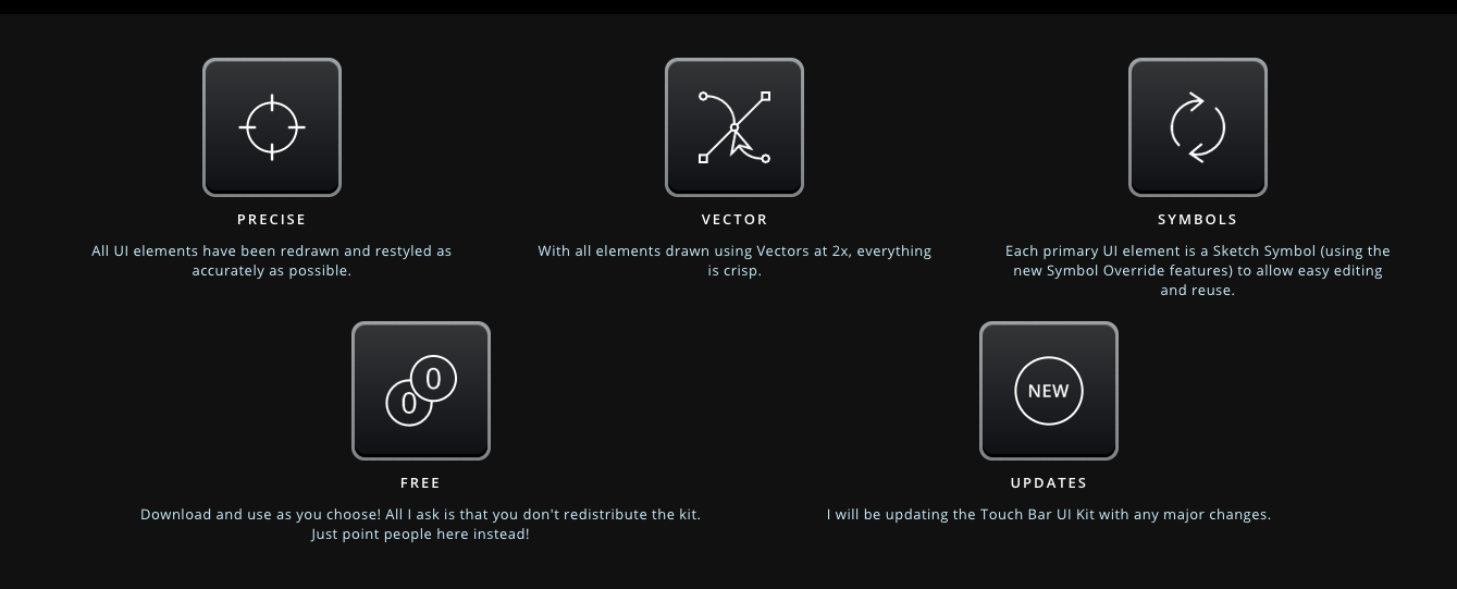 Free Download: Touch Bar UI Kit