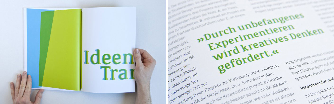 Chromatic typefaces and flat design