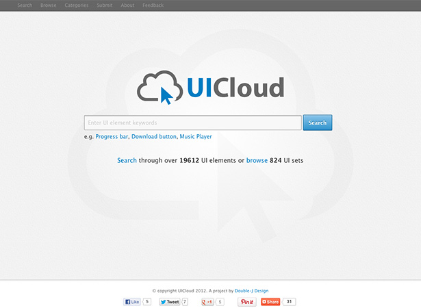 Awesome UI inspiration and resources from UICloud