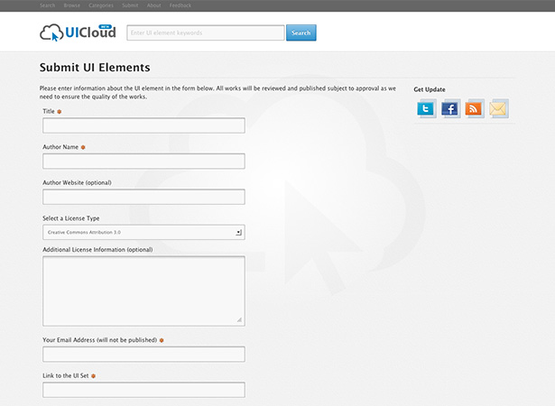 Awesome UI inspiration and resources from UICloud